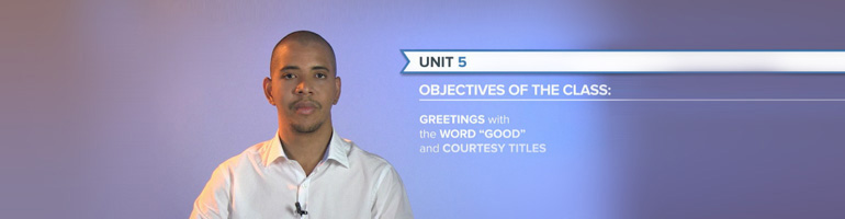 Grammar for Beginners - Greetings with "good" and Courtesy Titles - ABA ...