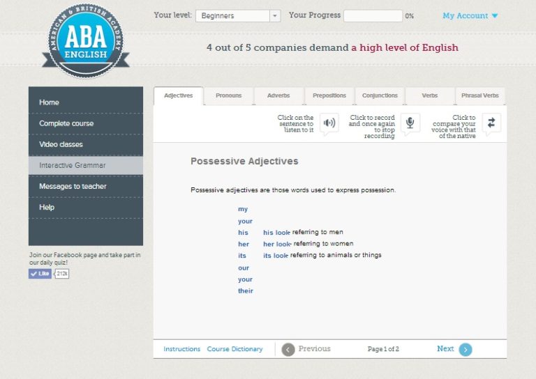 ABA English Interactive Grammar - ABA Journal