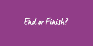 Diferença entre end e finish em inglês